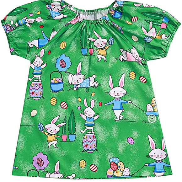 Dresses | Nwot Toddler Baby Girl Bunny Rabbit Dress Green 23t Nwot ...